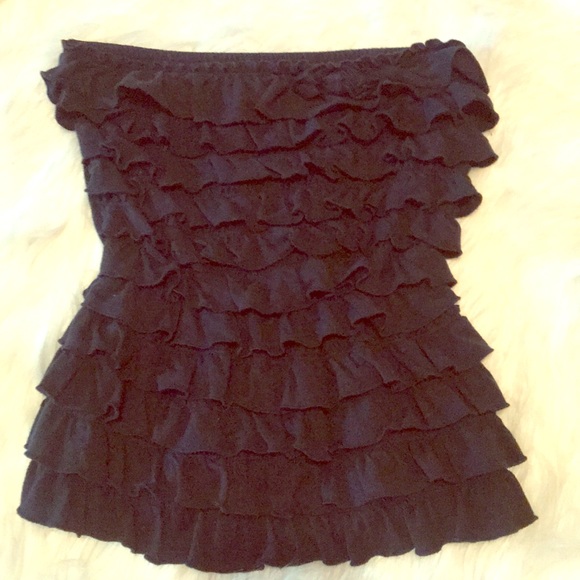 Hollister | Tops | Hollister Tiered Ruffle Tube Top | Poshmark
